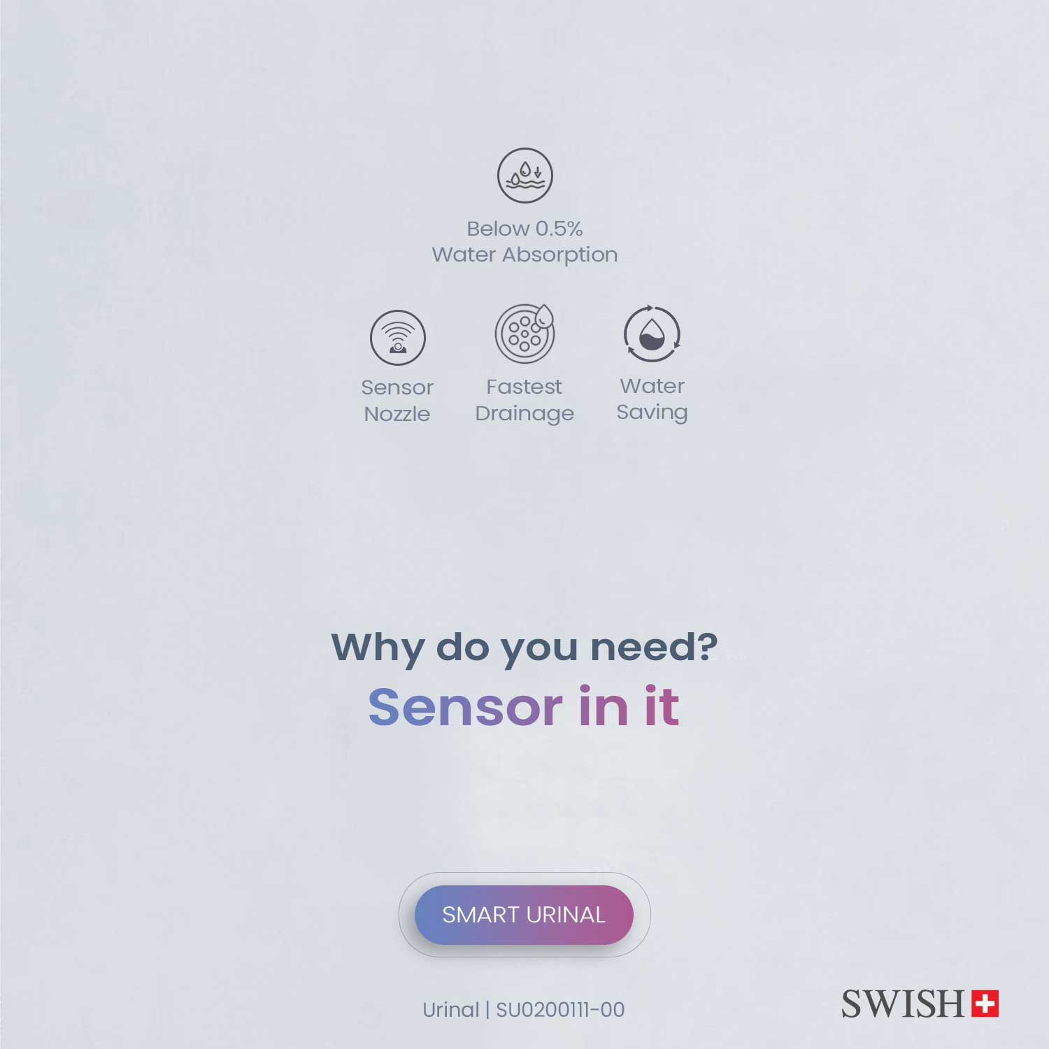 SU 0200111-00 SWISH Urinal - SWISH